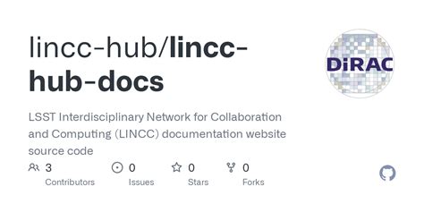 Github Lincc Hublincc Hub Docs Lsst Interdisciplinary Network For