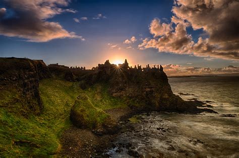 Sunset At Dunluce Castle