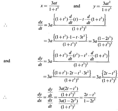 Differentiation Of Parametric Equations Definition Worked Examples Exercise With Answers