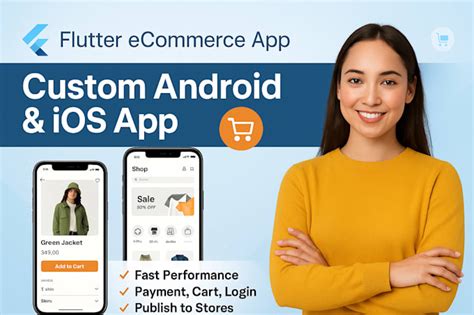 Create Custom Flutter Ecommerce App Ios And Android Mobile App