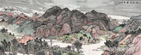 丹霞山水入画来张雨作品欣赏 知乎