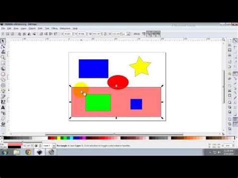 Selecting Multiple Objects In Inkscape Digital Design Graphing Tutorial