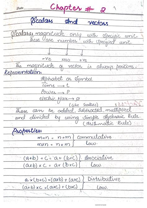 SOLUTION Vector Concept Types Of Vector And Problems For Class Studypool