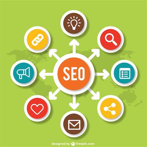 Seo Icons Free Vector