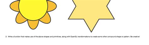Solved 1 Write Functions That Create Each Of The Shapes