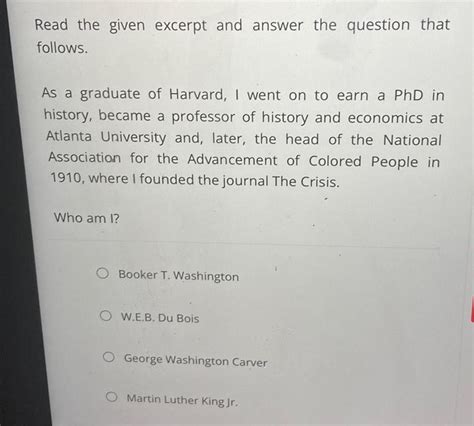 Answered Read The Given Excerpt And Answer The Question That Follows