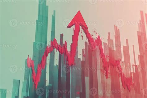 A Red Arrow Crashes Through A Green And Blue Graph Symbolizing A Major Market Downturn And