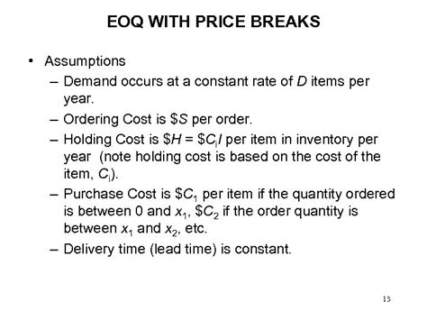 Chapter 15 Inventory Models Outline Deterministic Models