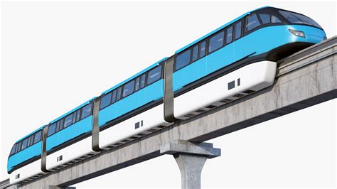 모노레일 열차 3d 모델 99 Obj Fbx Max Free3d
