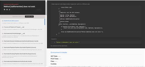 method [viaremember] does not exist · issue 1436 · tymondesigns jwt