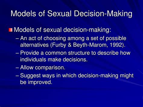PPT Toward A Theory Of Adolescent Sexual Decision Making A Mixed Methods Approach PowerPoint