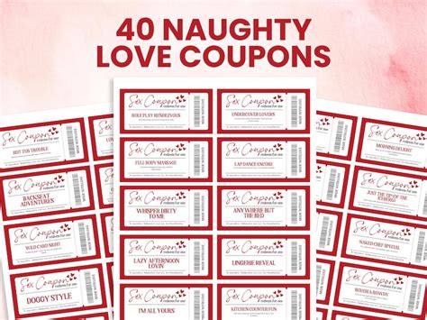 Sex Coupons Printable Love Coupons Naughty Coupon For Couples Editable Sexy Coupons