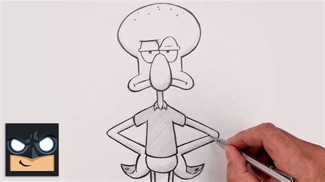 How To Draw Squidward Spongebob Sketch Tutorial Youtube