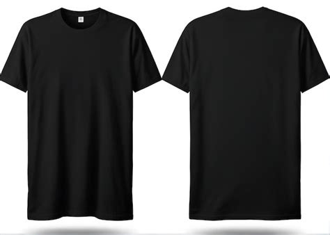 The Quintessential Blank Black Tee Premium Ai Generated Image