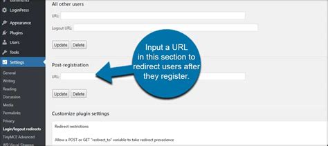 how to redirect users in wordpress after a successful login greengeeks