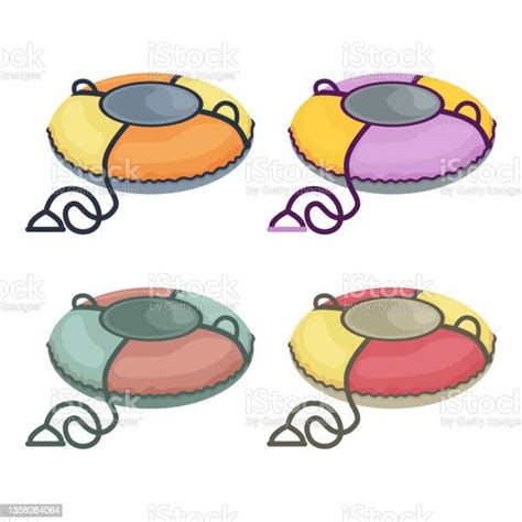 크리스마스 스노우 글로브 세트 크리스마스 트리와 눈 공 순록은 썰매와 새해의 호랑이 상징에 활용 만화 스타일의 스노우 글로브 컬렉션 벡터 일러스트레이션 공기 주입에 대한