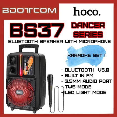 Hoco BS37 Dancer series Karaoke Set Outdoor Bluetooth Wireless Speaker ...