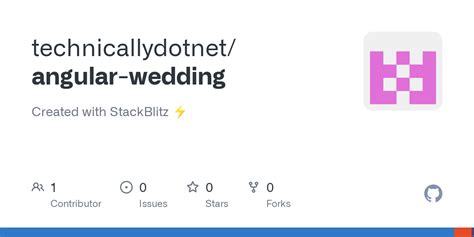 Github Technicallydotnet Angular Wedding Created With Stackblitz ⚡️