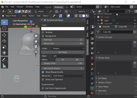 Blender 28x Screencast Keys V30 屏幕显示按键信息插件介绍以及安装 Csdn博客