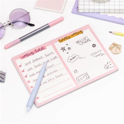 Working Hard Hardly Working A Notepad By Oh Laura