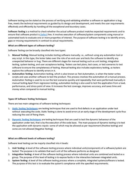 Testing Pdf Software Testing Performance Indicator