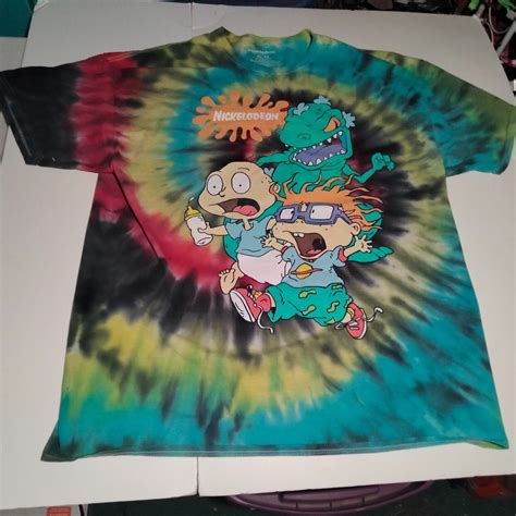 Nickelodeon Rugrats Tommy Chuckie Reptar Tye Dye T Sh Gem