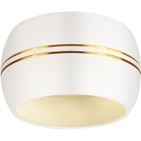 Светильник накладной под GX53 алюм. бел./золото OL13 GX53 WH/GD ЭРА S3 ...