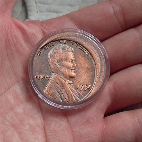 1955 Lincoln Wheat Penny Double Die Obverse Error Coin Rare