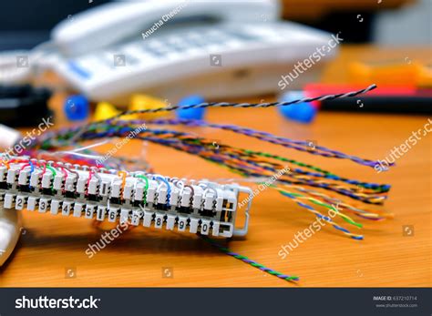 Cable On Patch Panel Private Automatic Stock Photo 637210714 Shutterstock