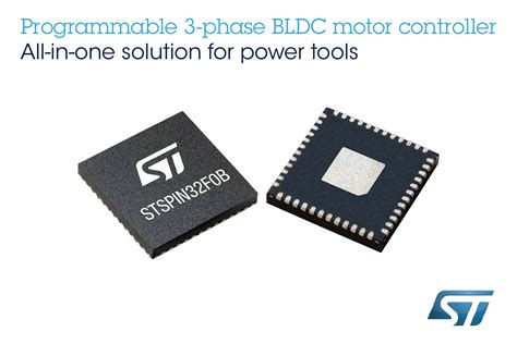 Stmicroelectronics Expanded Stspin32 Single Shunt Bldc Motor Controller Timestech