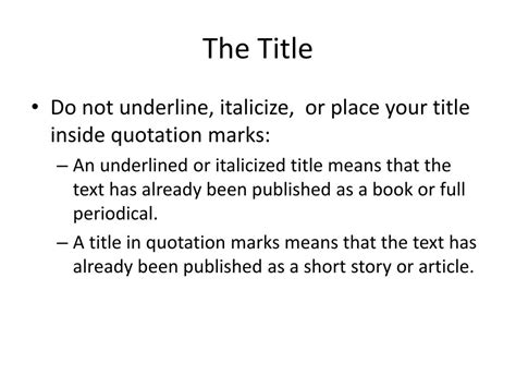 PPT MLA Format PowerPoint Presentation Free Download ID