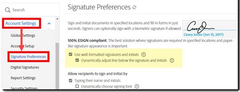 Customize The E Signature Field To Hide The Name And Date Below The Signature Line