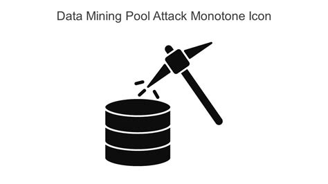 Data Mining Pool Attack Monotone Icon In Powerpoint Pptx Png And