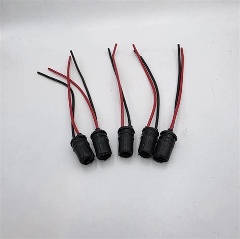 T10 Rubber Socket For W5w Bulbs Waterproof Push In Holder