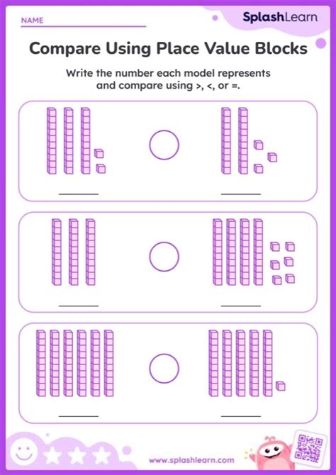 Free Printable Compare Numbers Worksheets Splashlearn