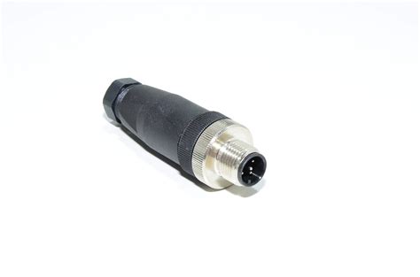M12 Straight A Coded Unshielded 5 Pin Sensor Connector Male Plastic Metal Binder 713 Series
