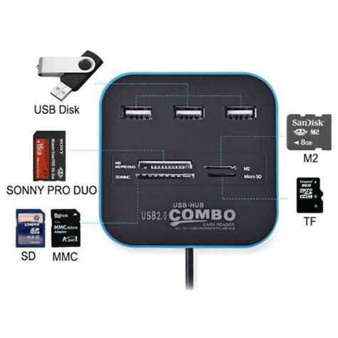 Combo Port USB Hub Micro Multi Card Reader Price In Pakistan At Symbios PK
