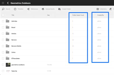 experiencing adobe experience manager aem cq aem 61 touch ui add new column to assets