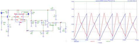 Operational Amplifier Unexpected Op Output Waveform Electrical Engineering Stack Exchange