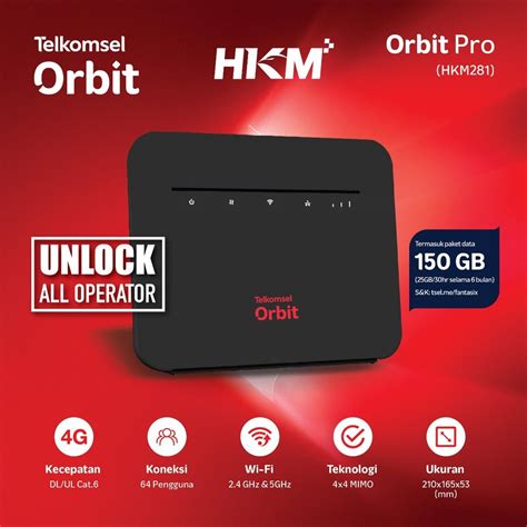 Jual Orbit Pro HKM281 Telkomsel Orbit Pro HKM281 Modem WiFi 4G Shopee Indonesia