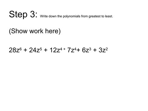 polynomials powerpoint ppt