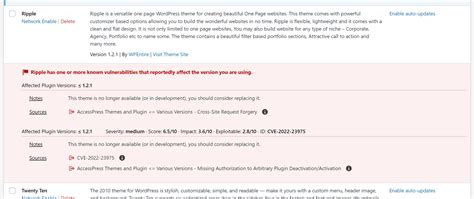Check Vulnerabilities Db With Coresecurity Pro Dev4press Knowledge Base