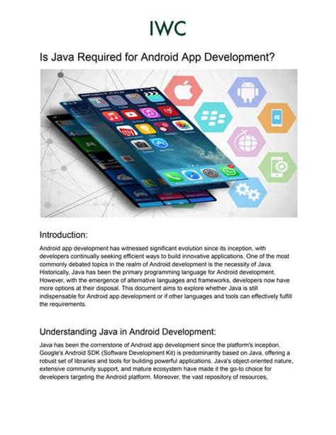 is java required for android app development pdf