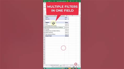 Multiple Filters In A Pivot Table Field Youtube