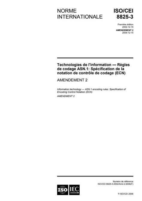 ISO IEC Amd Information Technology ASN Encoding Rules Specification Of