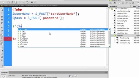 Session No 14 How To Set The Session Variables In The Php Youtube