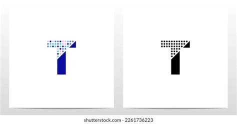 Partial Dots On Letter Logo Design Stock Vector Royalty Free 2261736223 Shutterstock
