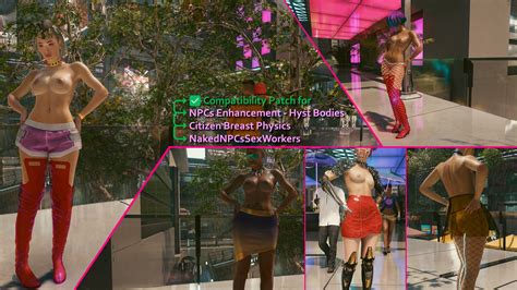 Compatibility Patch Has Been Made For Naked NPCs Sex Workers At Cyberpunk 2077 Nexus Mods And