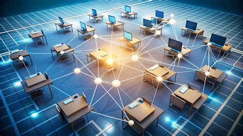 the networked classroom a visual representation of digital connectivity in education generative