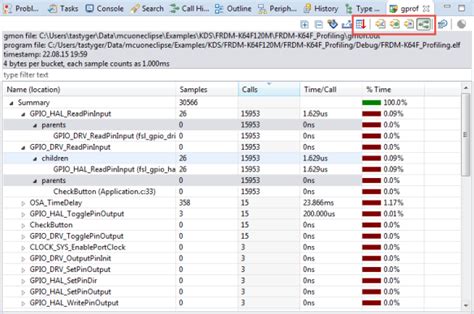 Tutorial Using Gnu Profiling Gprof With Arm Cortex M Mcu On Eclipse